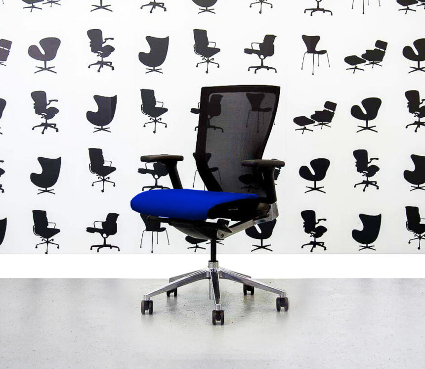Refurbished Techo Sidiz T50 Task Chair in Ocean - Corporate Spec